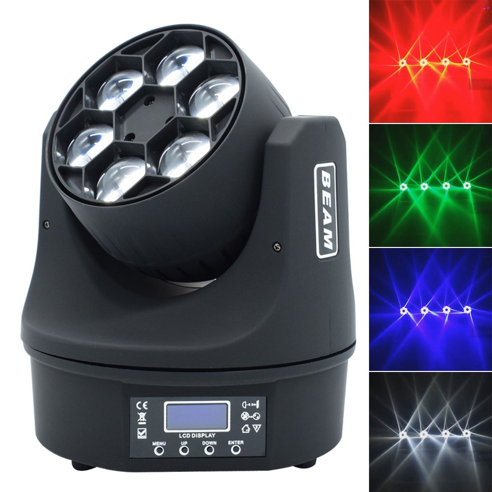 Đèn moving 6 mắt - Đèn led xoay cho phòng karaoke